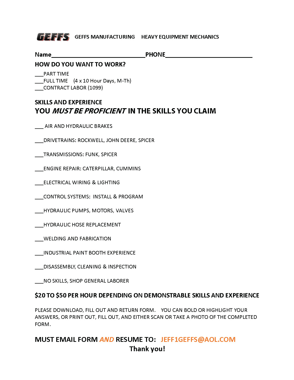 Heavy Duty Mechanics Careers – Chip Spreaders | GEFFS Manufacturing ...